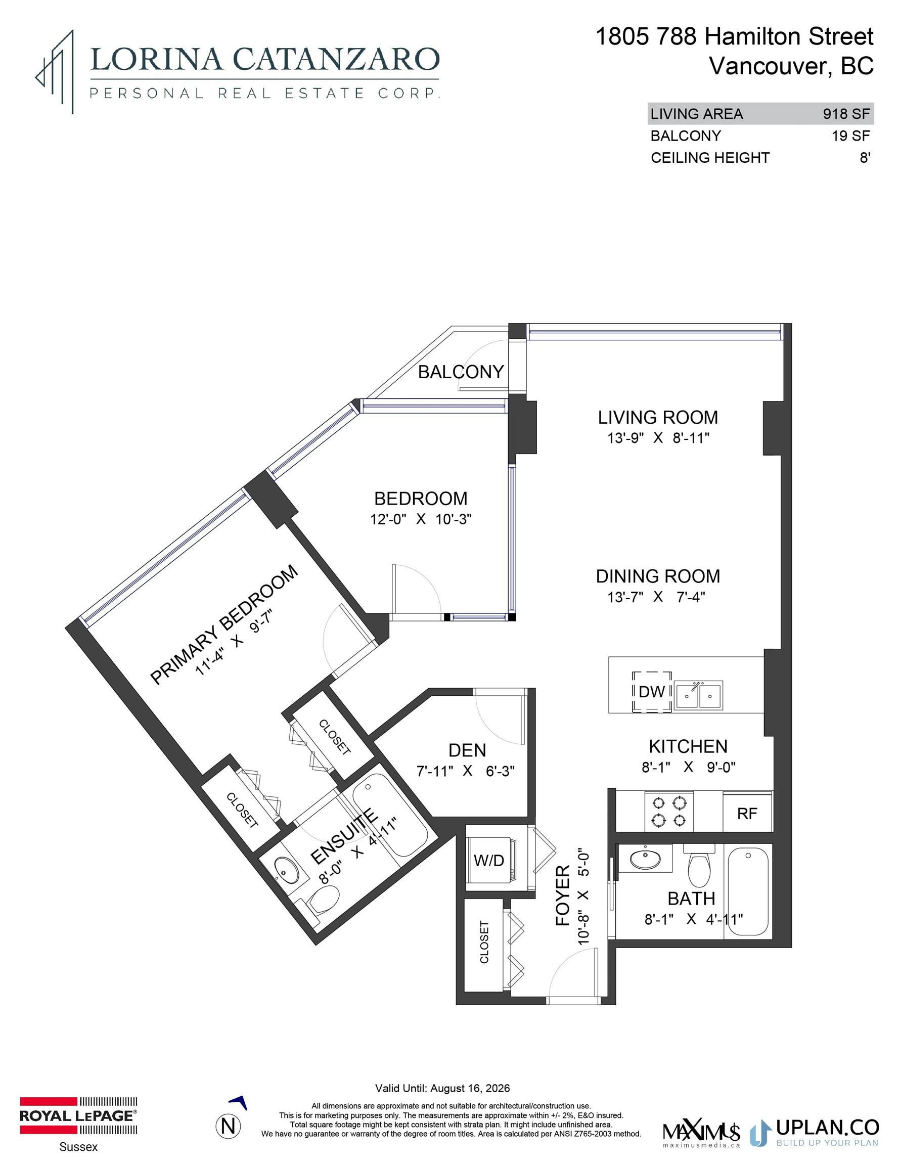 For Sale: 1805-788 Hamilton Street, Vancouver, BC - REW